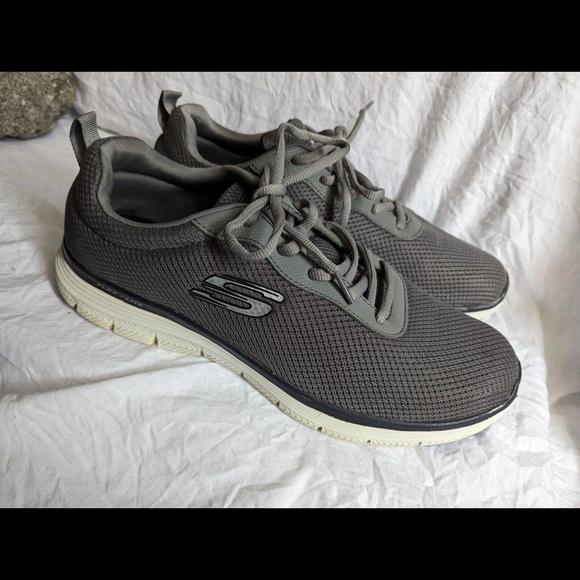 Shoes | Skechers Mens Flexlite Memory Foam Athletic Shoes Sizes 12 Gray ...